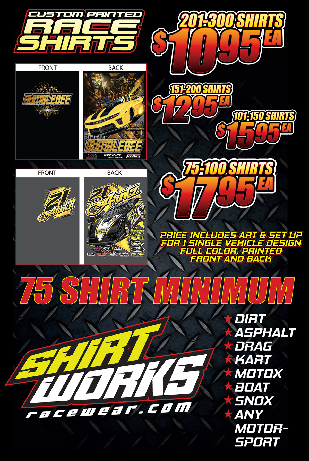 Design Request | Shirt Works Racewear